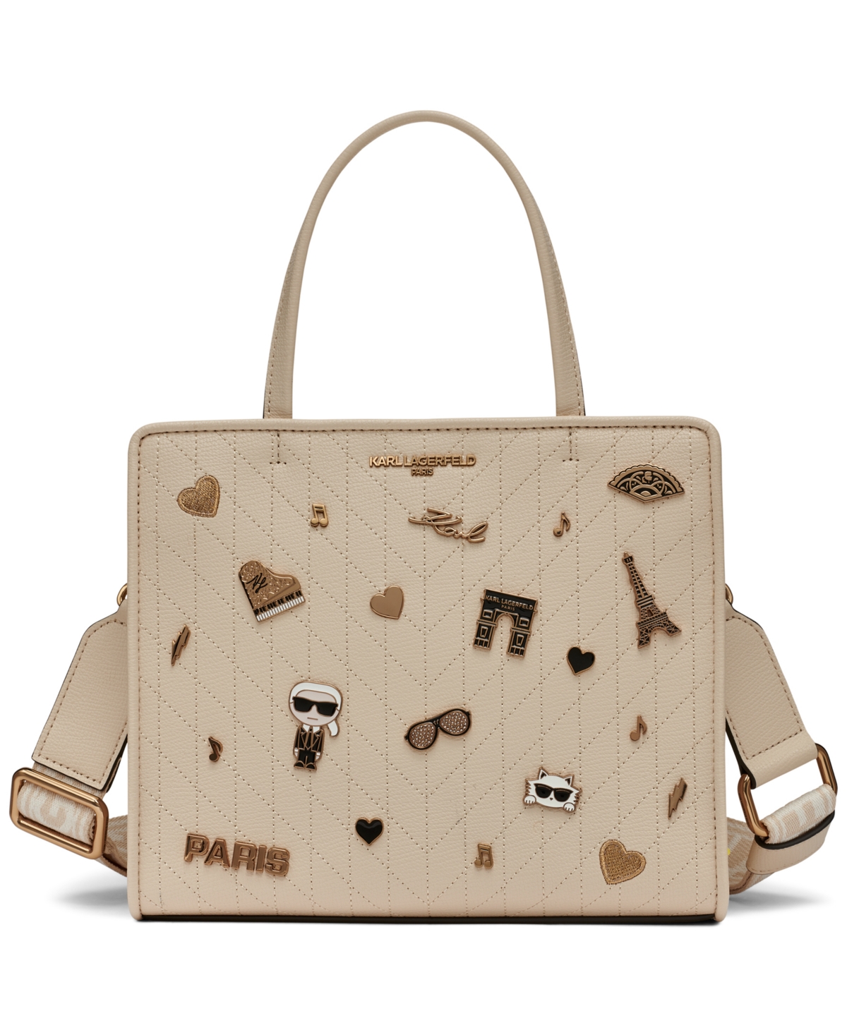 Click here for Karl Lagerfeld Paris Maybelle Satchel Bag - Brie prices