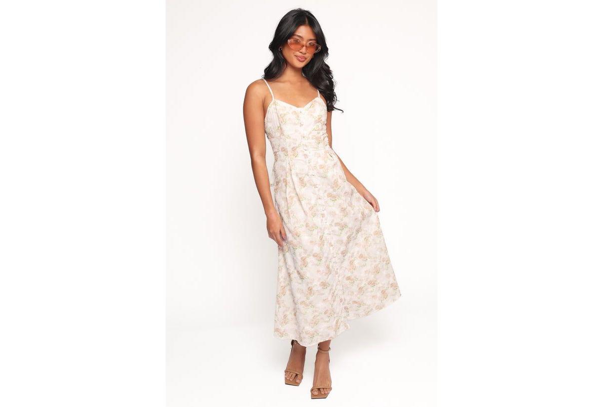 Click here for Petal and Pup Womens Teah Midi Dress - Pink floral prices