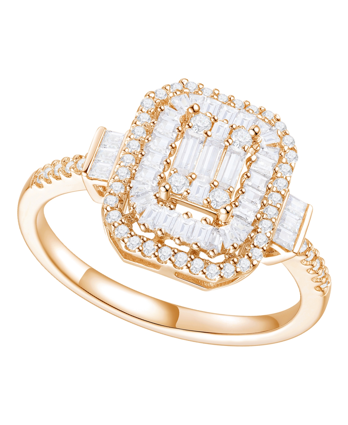 Click here for Diamond Baguette & Round Ring (1/2 ct. t.w.) in 14... prices