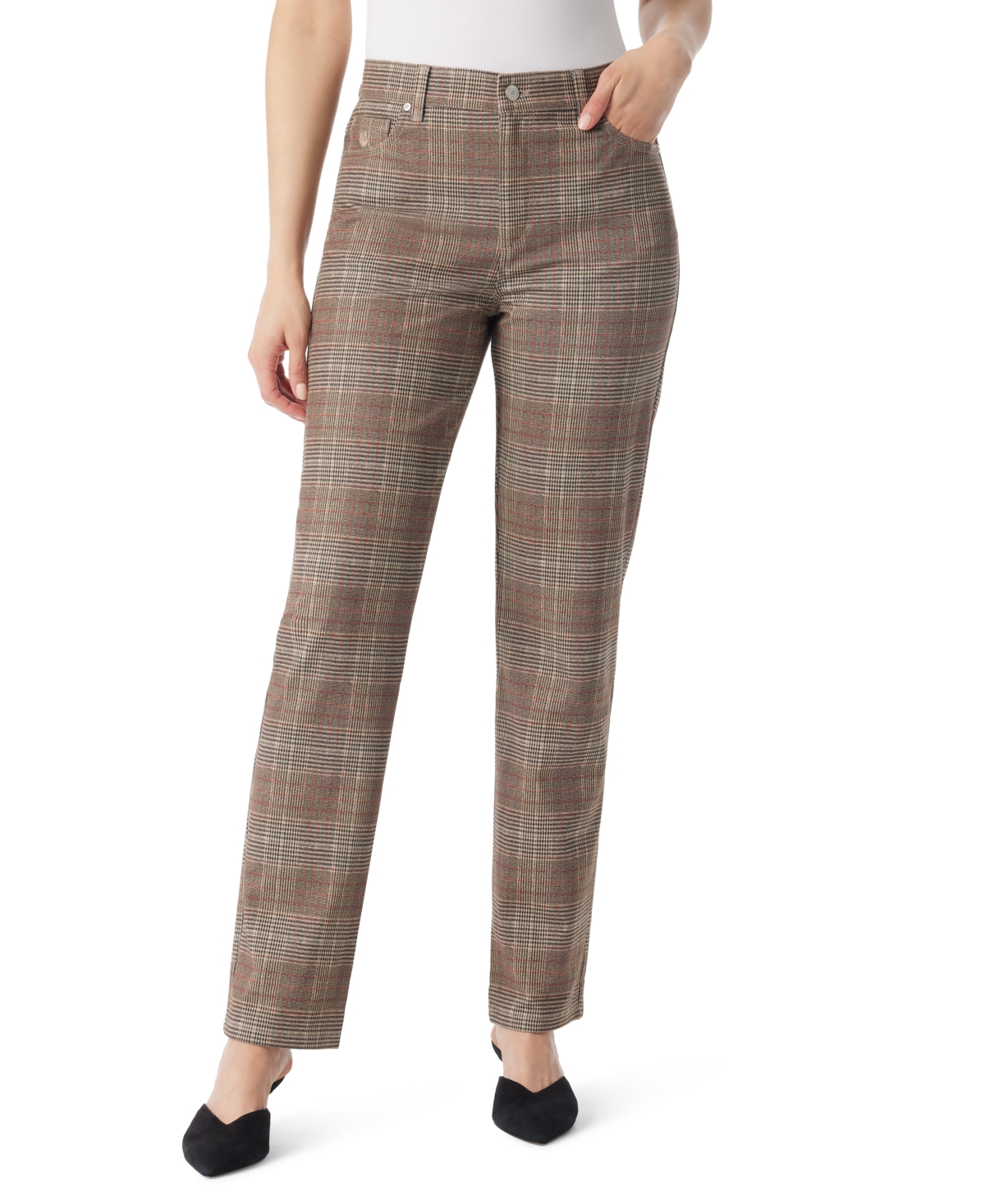 Click here for Gloria Vanderbilt Womens Ponte Straight Pants - Ha... prices