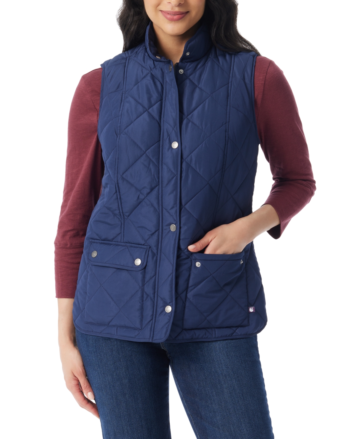 Click here for Gloria Vanderbilt Womens Quilted Vest Sleeveless J... prices