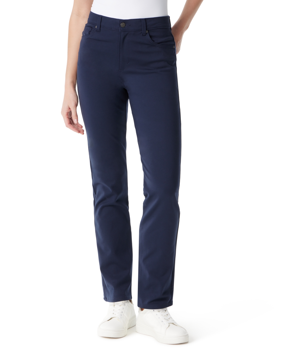 Click here for Gloria Vanderbilt Womens Ponte Straight Pants - Mi... prices