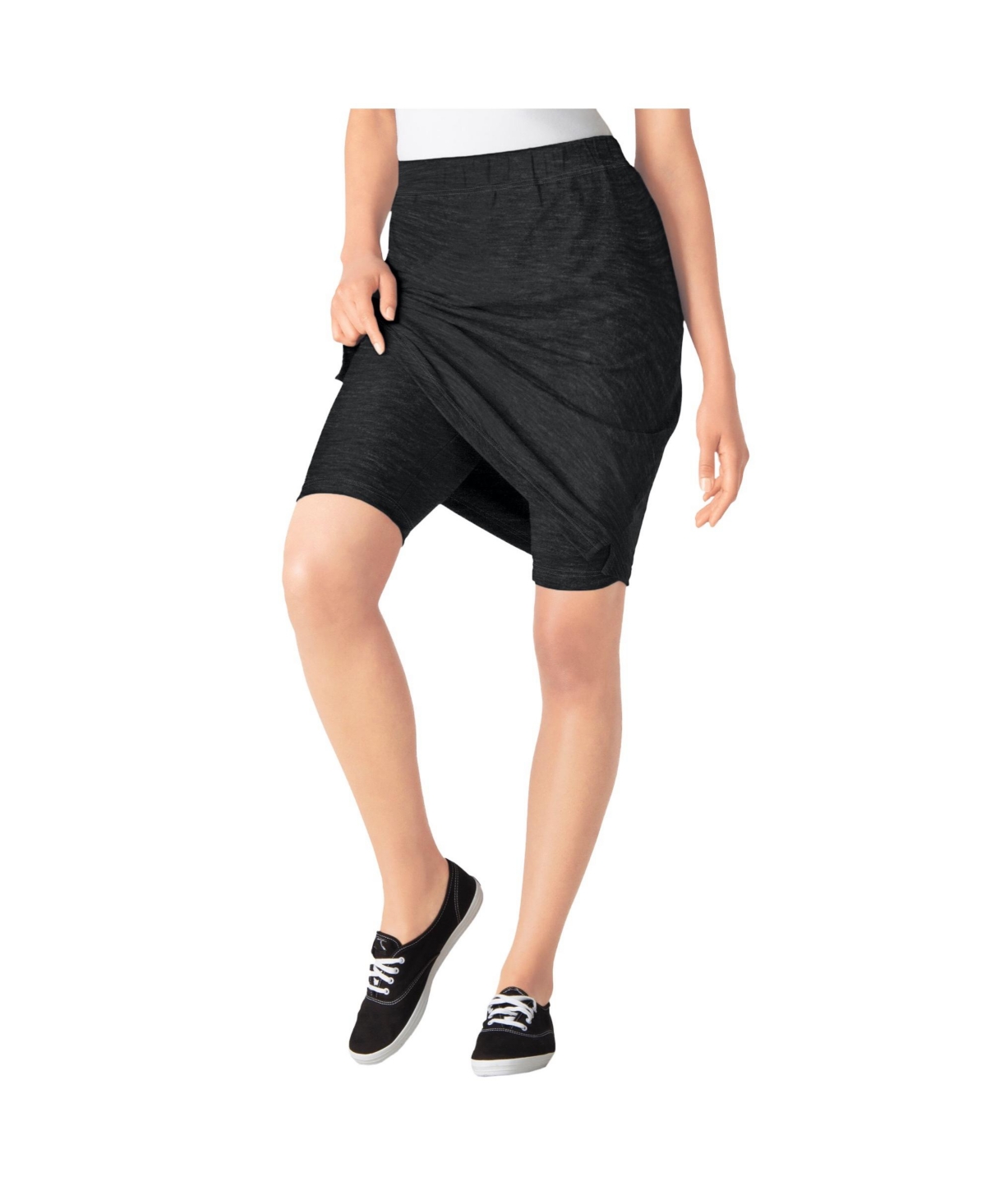 Click here for Woman Within Plus Size Within Stretch Cotton Skort... prices