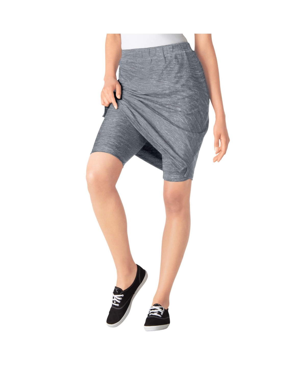 Click here for Woman Within Plus Size Within Stretch Cotton Skort... prices