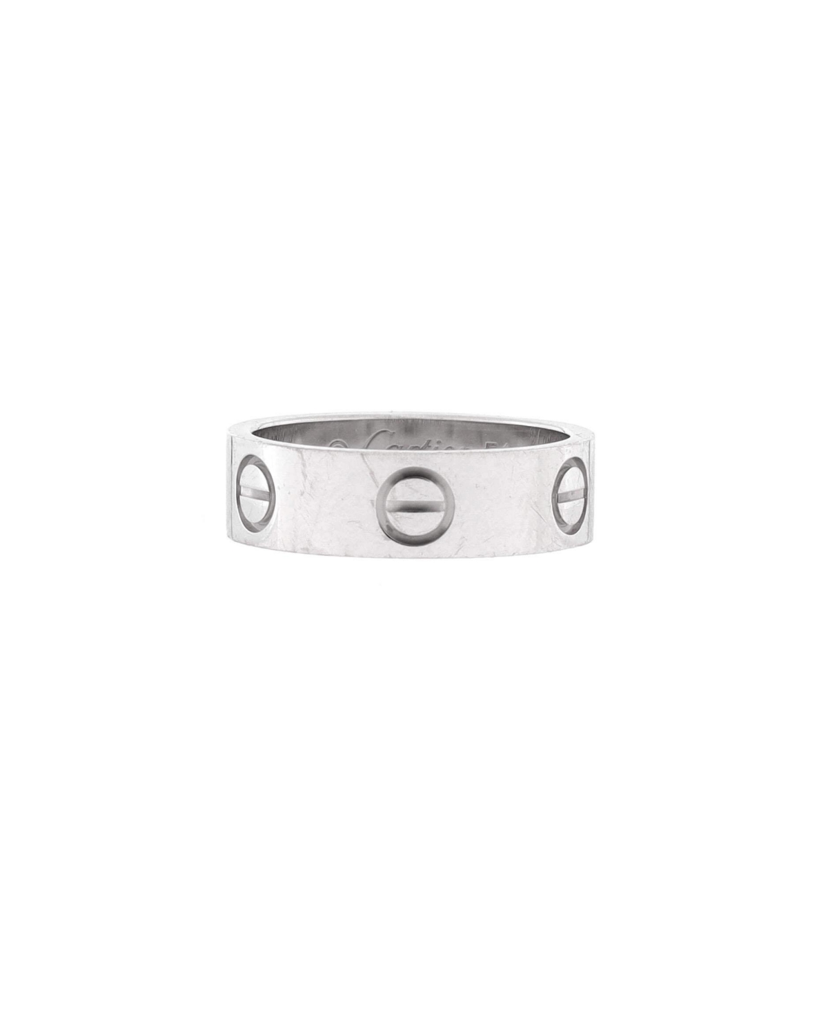 Click here for Pre-Owned Cartier Love Band Ring - 18k white gold prices