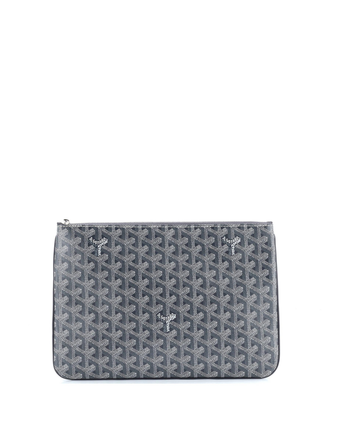 Click here for Pre-Owned Goyard Mm Senat Zip Pouch Coated Canvas... prices
