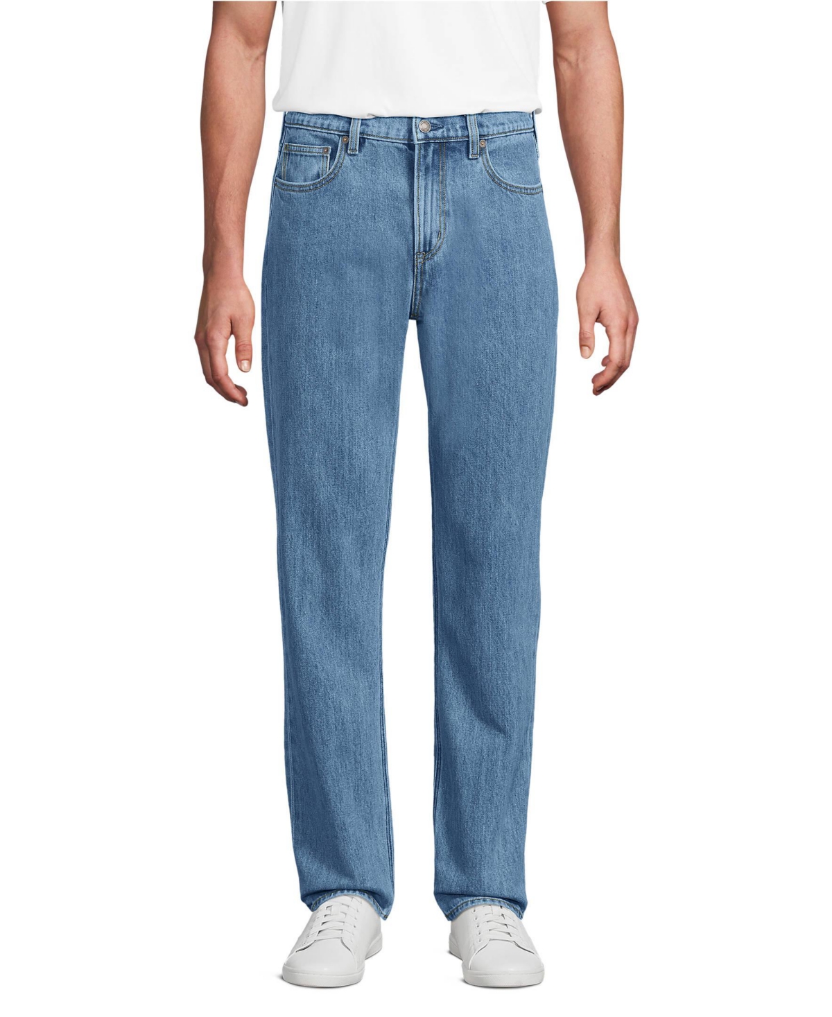 Click here for Lands End Mens Rigid Classic Fit Jean - Medium sto... prices