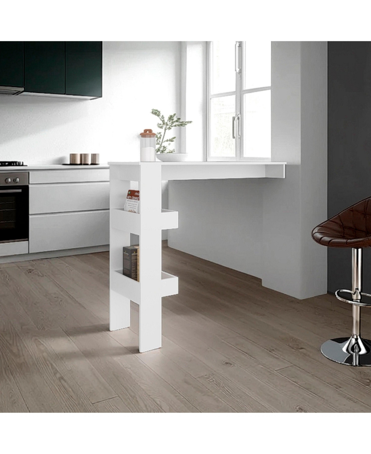 Click here for Fm Furniture Drysdale Bar Table  Three Open Side S... prices