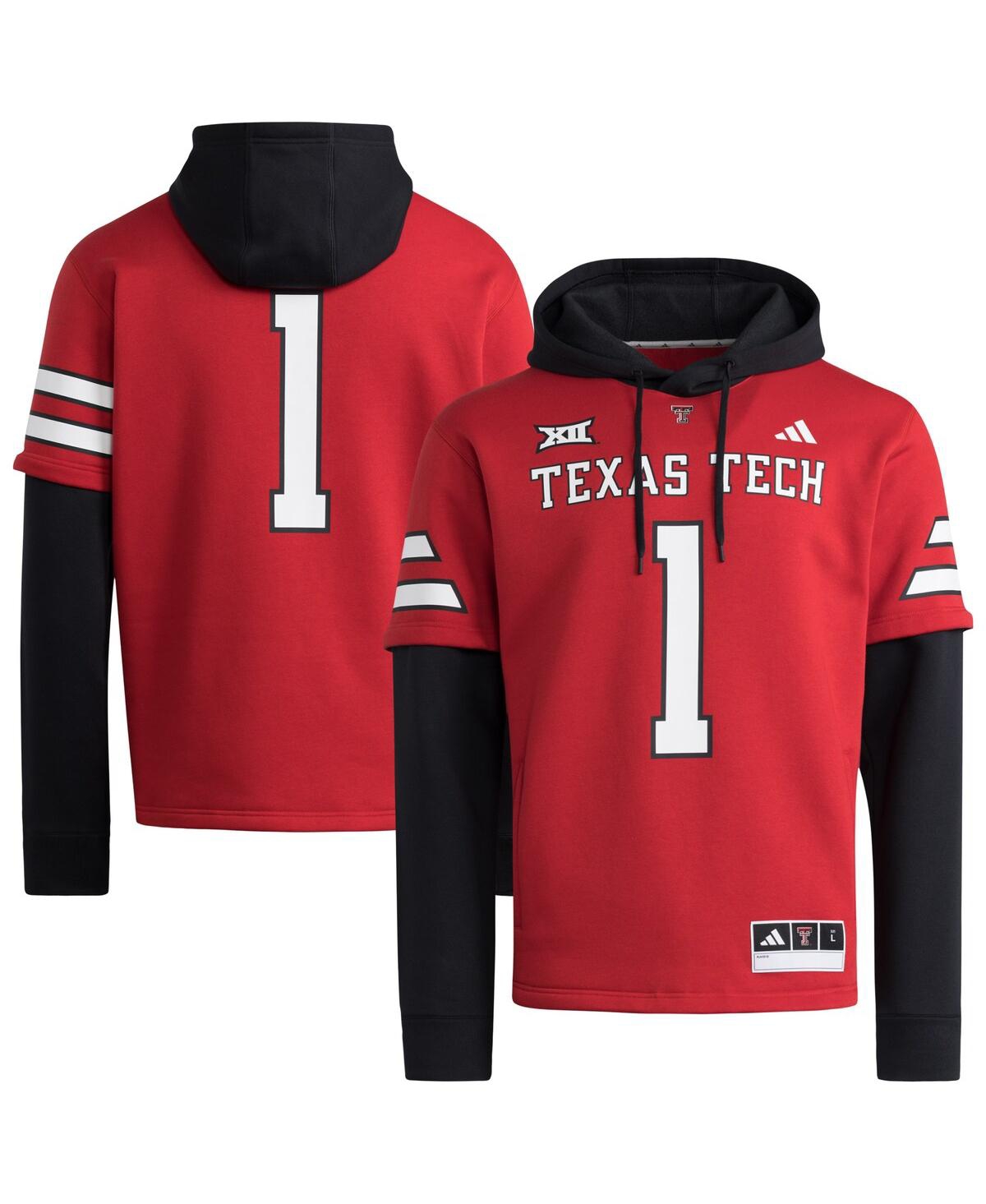Click here for Adidas Mens Red Texas Tech Red Raiders Jersey Pull... prices