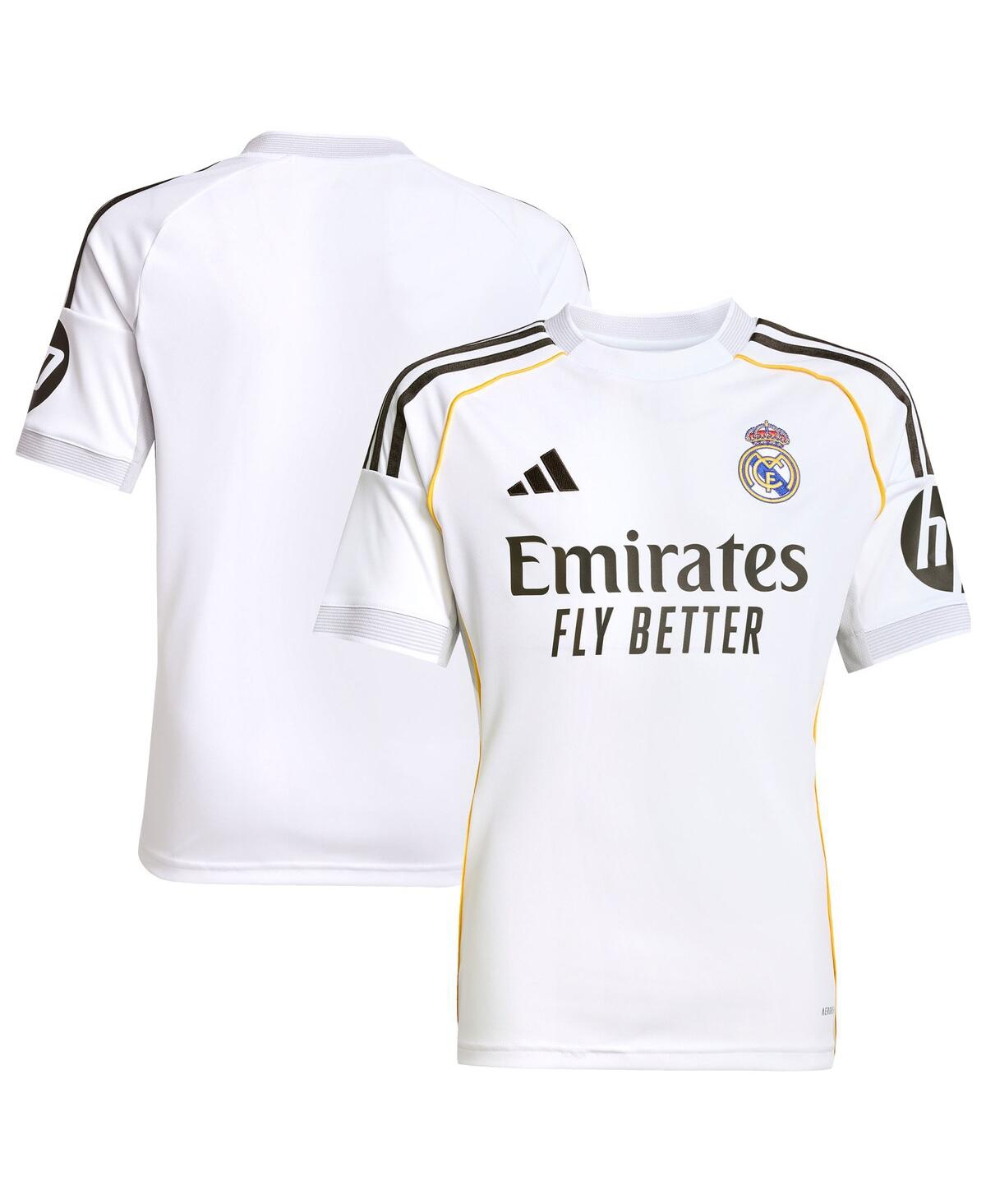 Click here for Adidas Big Boys and Girls White Real Madrid 2025/2... prices