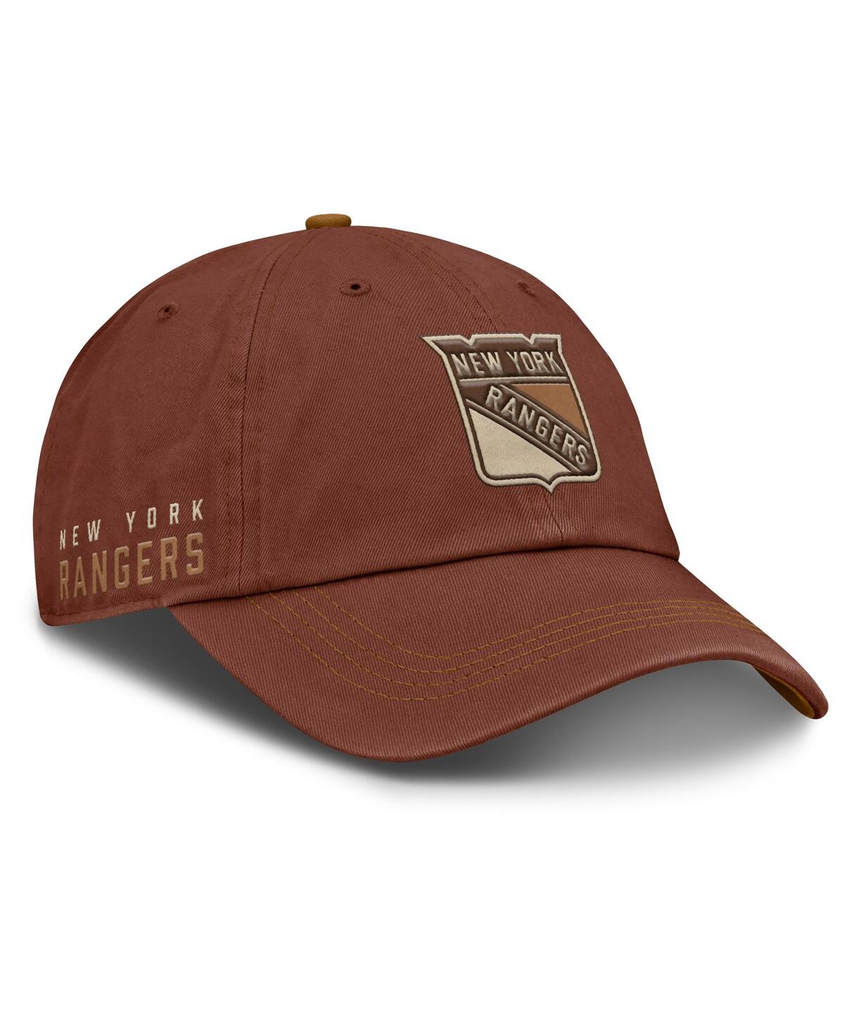 Click here for Fanatics Mens Brown New York Rangers Fall Leaves T... prices