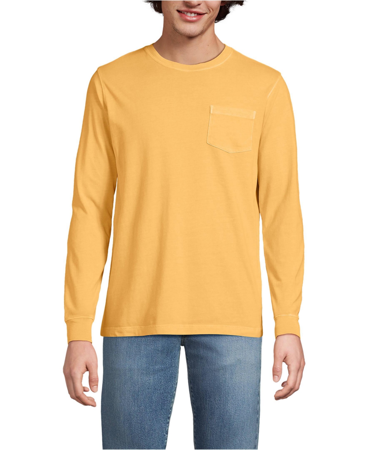 Click here for Lands End Mens Tall Long Sleeve Pocket Sun Faded S... prices