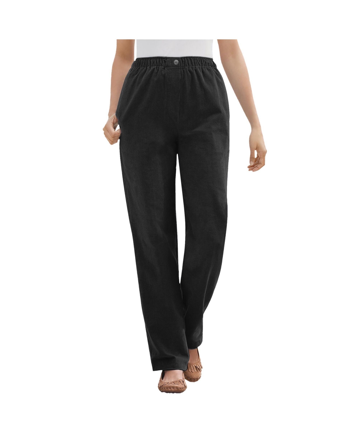Click here for Woman Within Womens Within 7-Day Corduroy Straight... prices