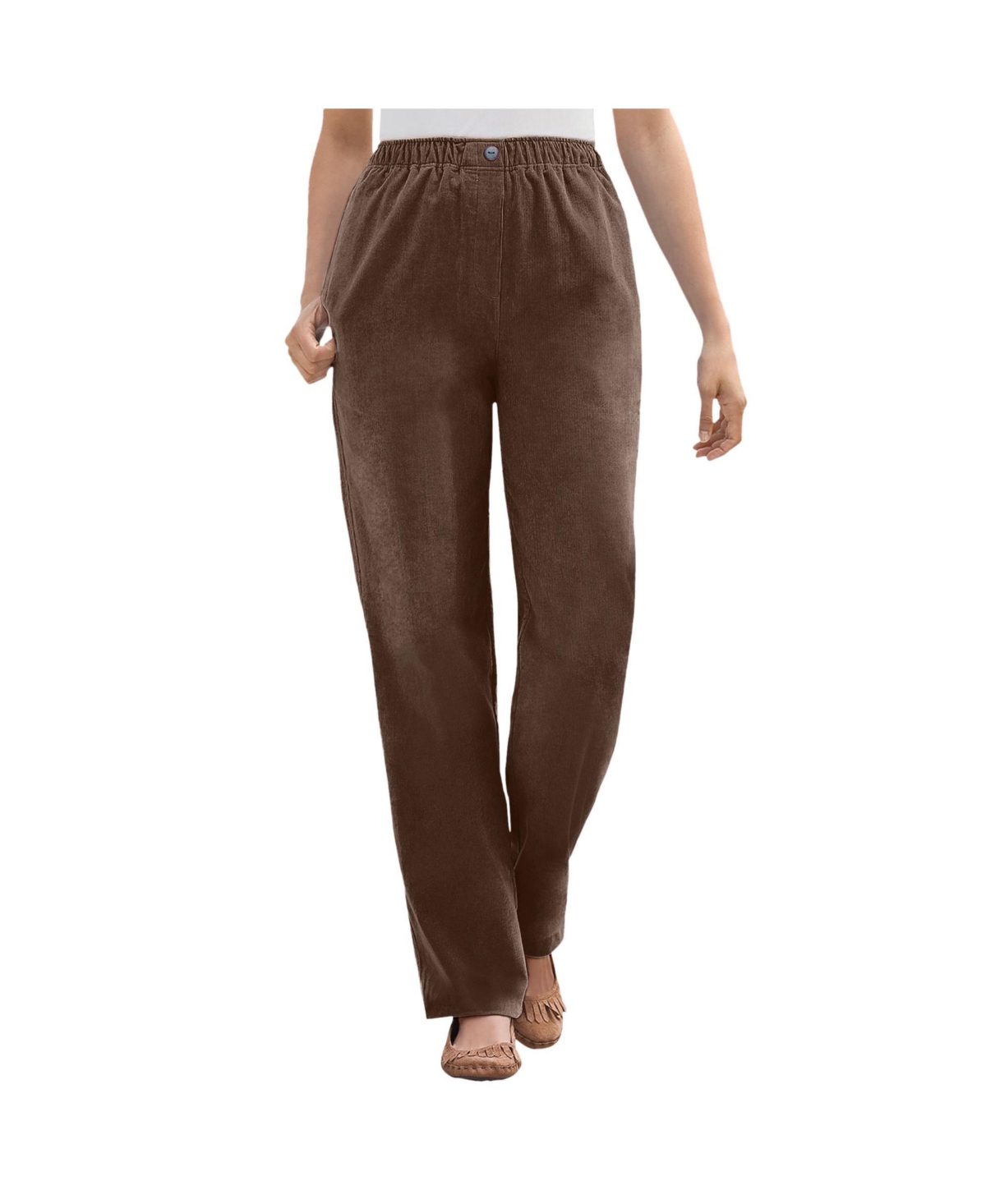 Click here for Woman Within Womens Within 7-Day Corduroy Straight... prices