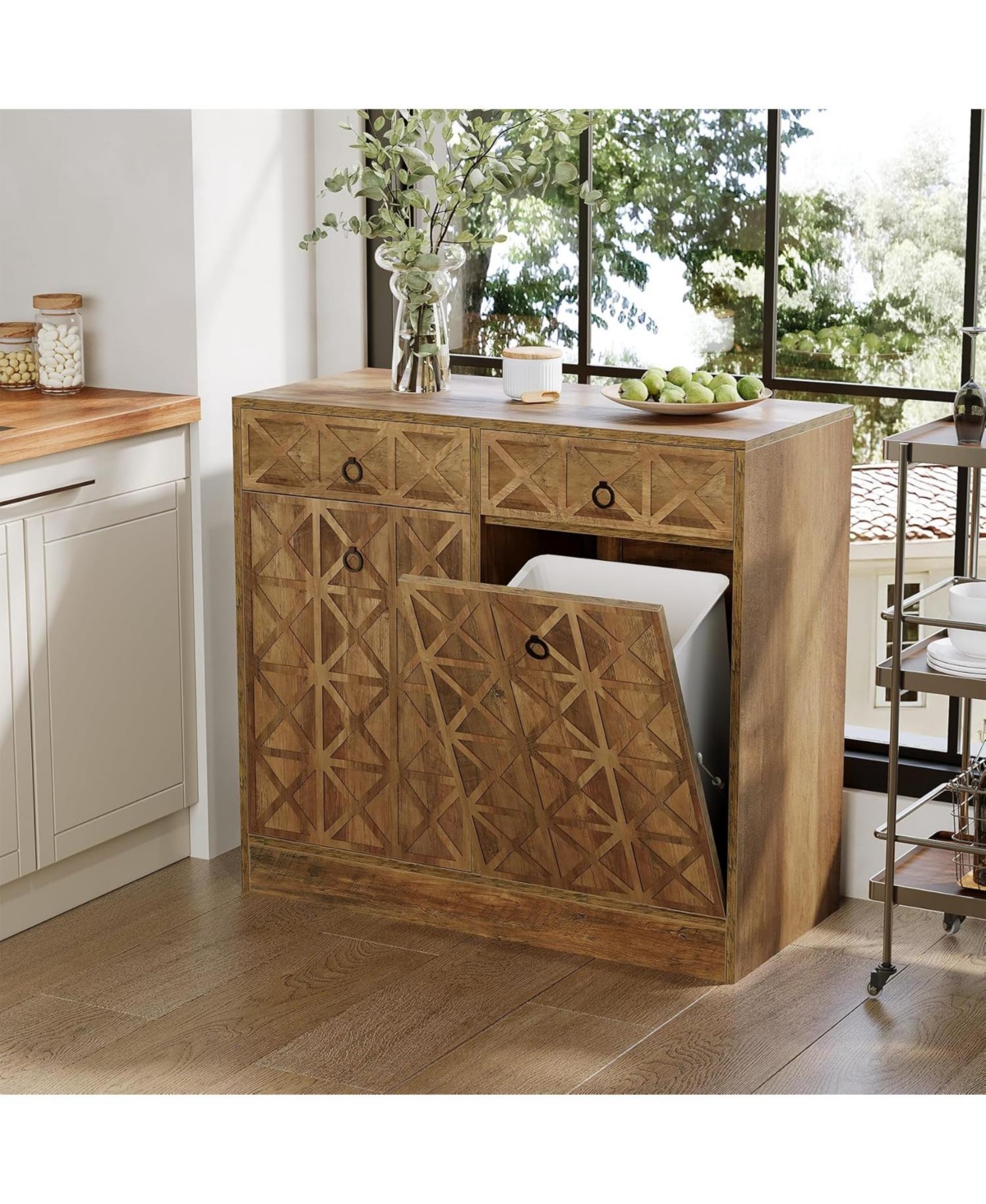 Click here for Tribesigns Modern Kitchen Island with Double Tilt-... prices
