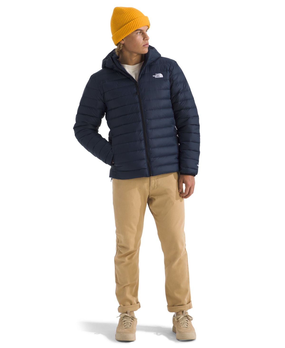 Click here for The North Face Mens Classic Down Hooded Jacket - S... prices
