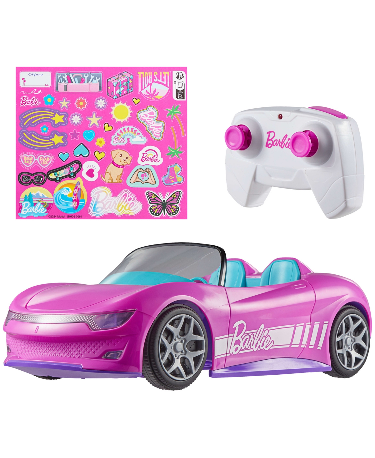 Click here for Hot Wheels Rc Barbie Convertible Toy Car - Multico... prices