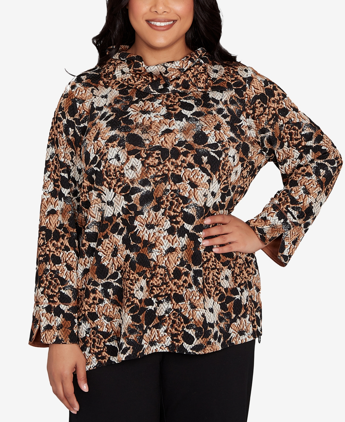 Click here for Ruby Rd. Plus Size Vintage Paisley Embellished Top... prices