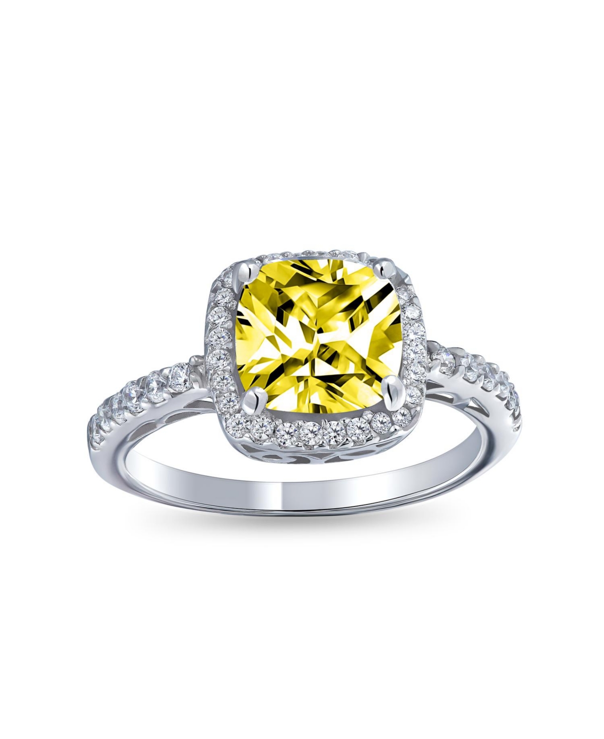 Click here for Bling Jewelry Classic 3CT Cubic Zirconia Halo Soli... prices