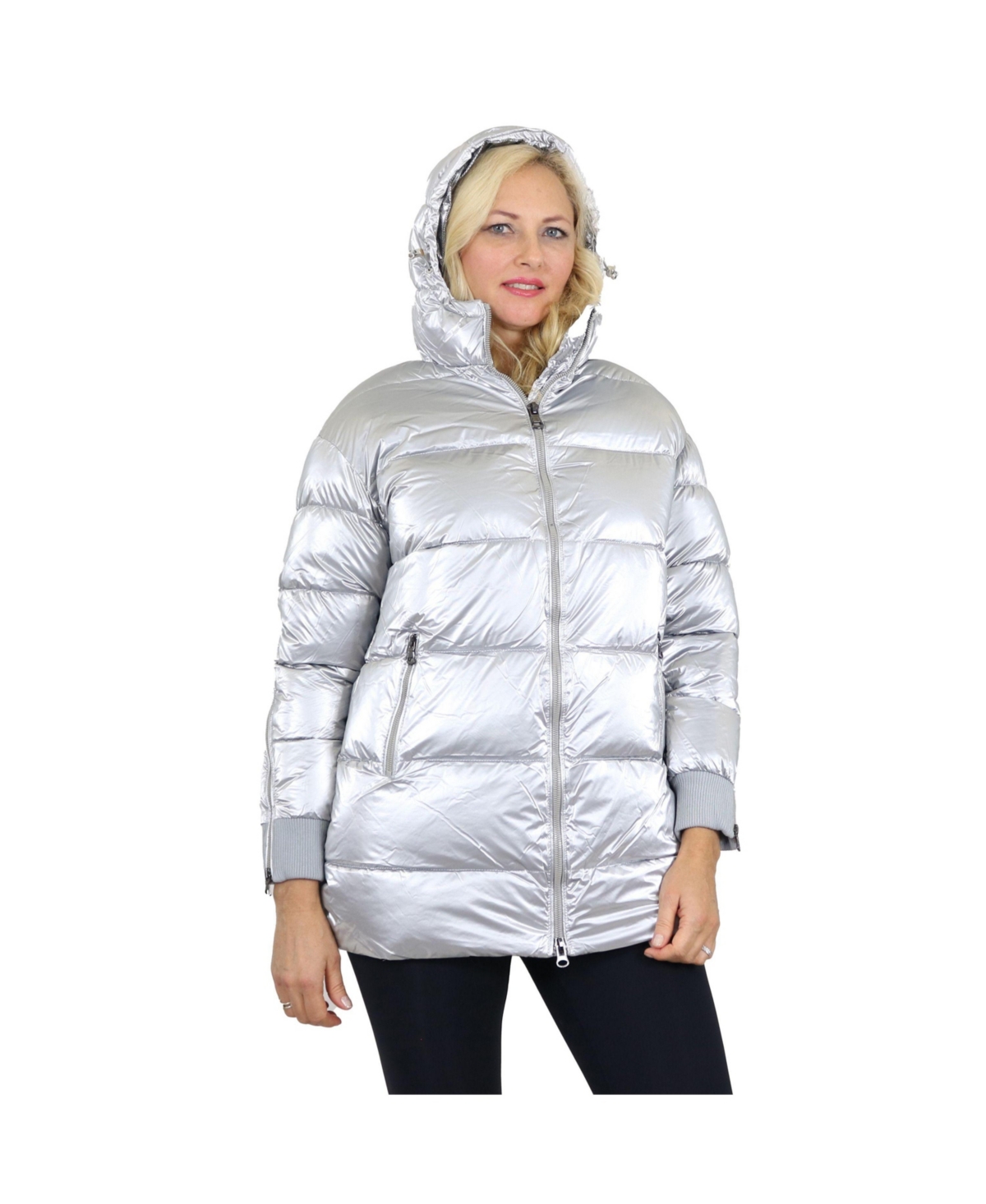 Click here for Spire By Galaxy Womens Modern Fit Bubble Parka Jac... prices