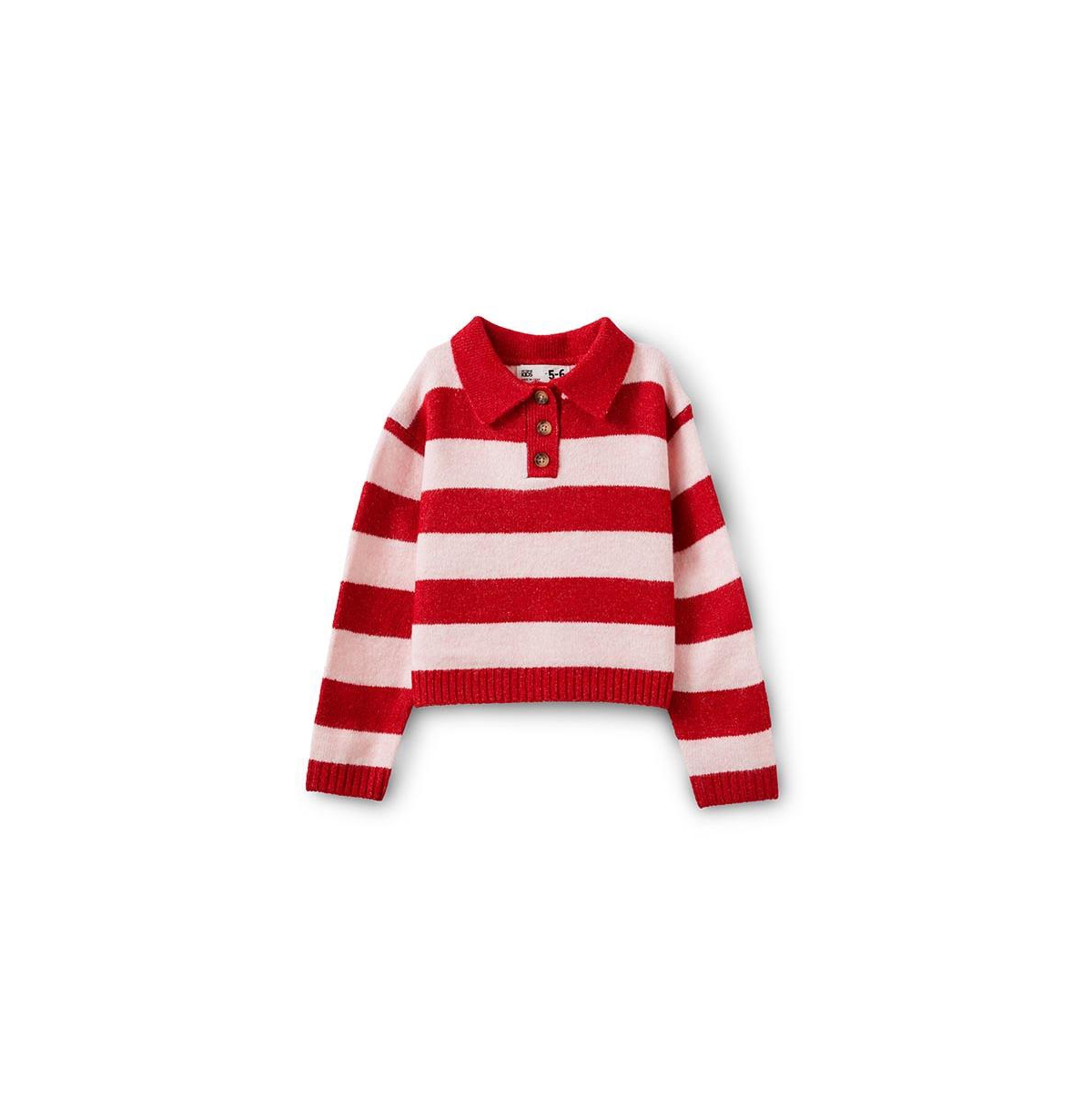 Click here for Cotton On Girls Little/Big Knitted Polo Pullover -... prices