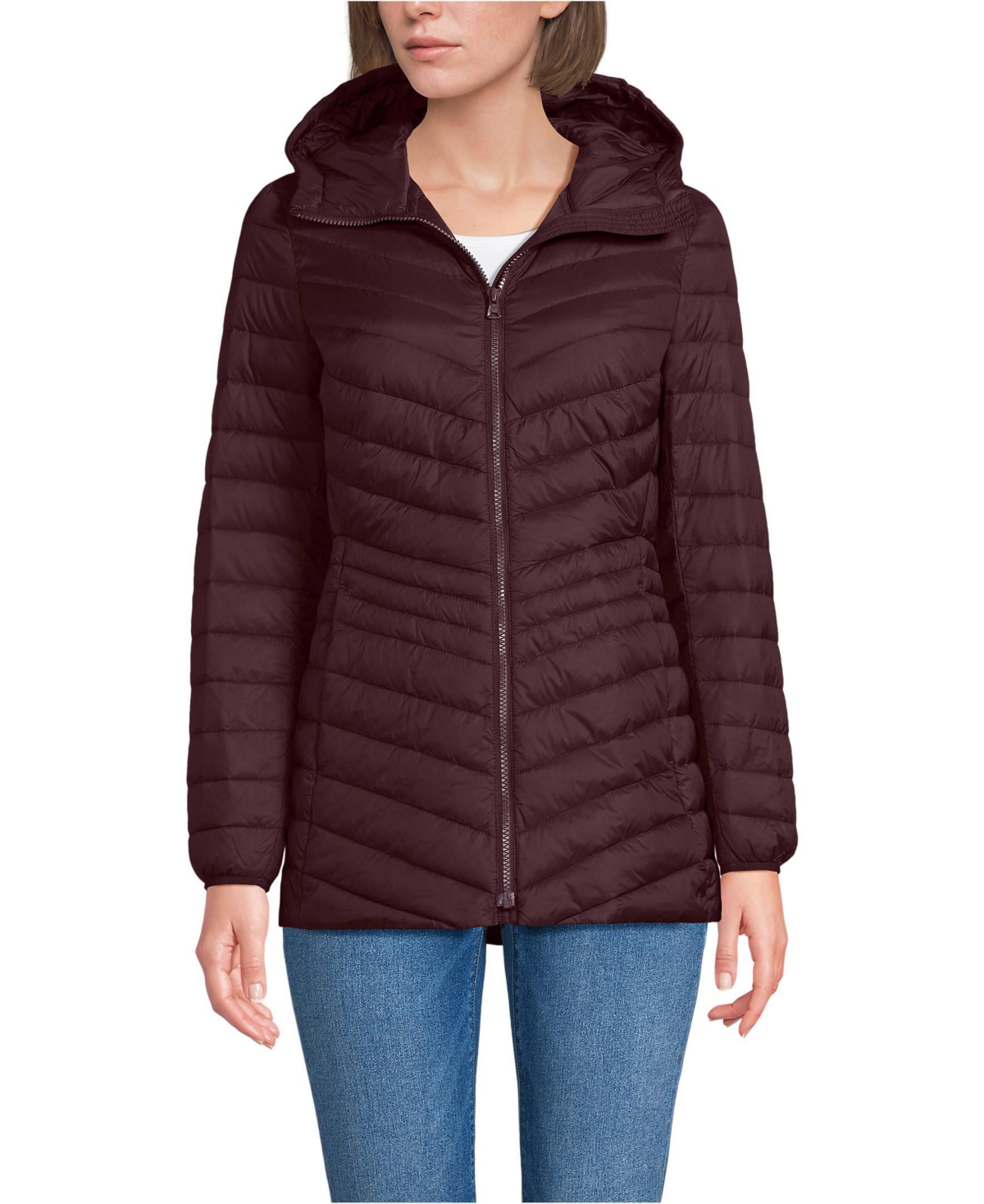 Click here for Lands End Womens Wanderweight Packable Down Hooded... prices