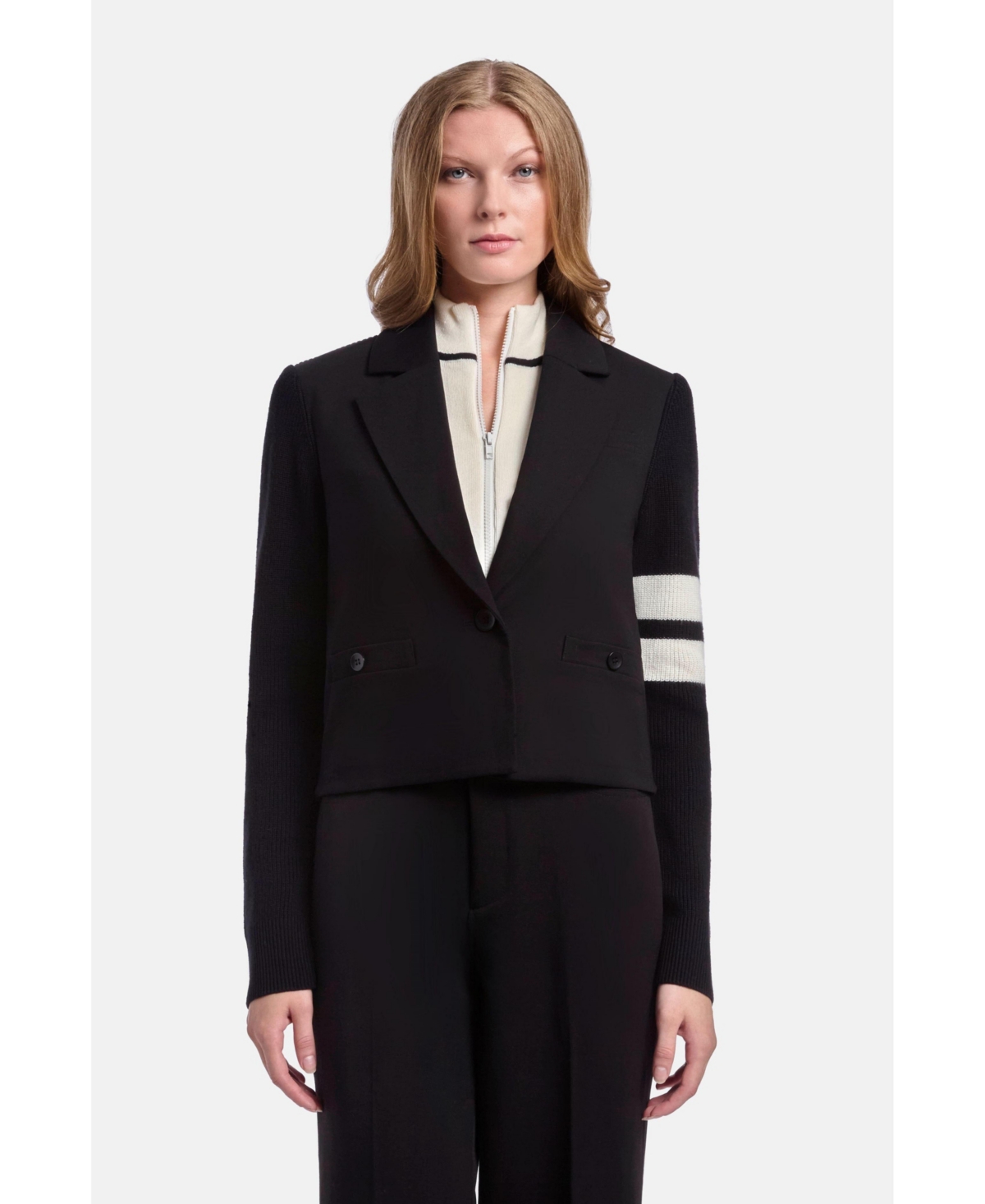 Click here for Capsule 121 Womens The Eddington Combo Jacket - Bl... prices