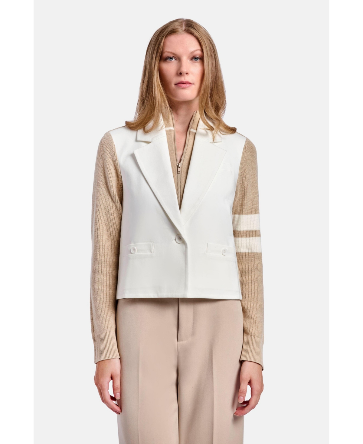 Click here for Capsule 121 Womens The Eddington Combo Jacket - Iv... prices
