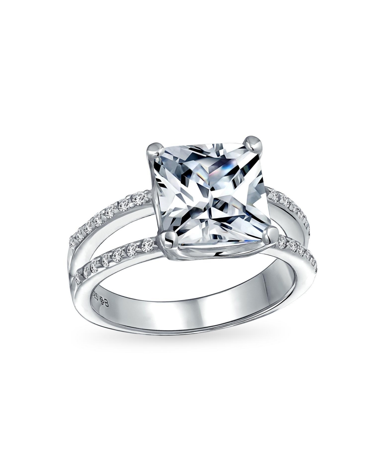 Click here for Bling Jewelry 3CT Square Princess Cut Cz Promise R... prices