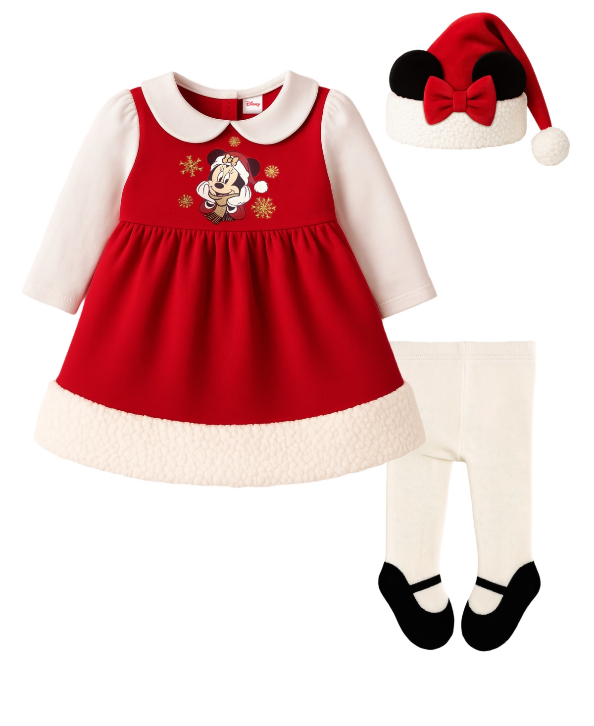 Click here for Disney Baby Girls 3-Piece Minnie Mouse Holiday Dre... prices