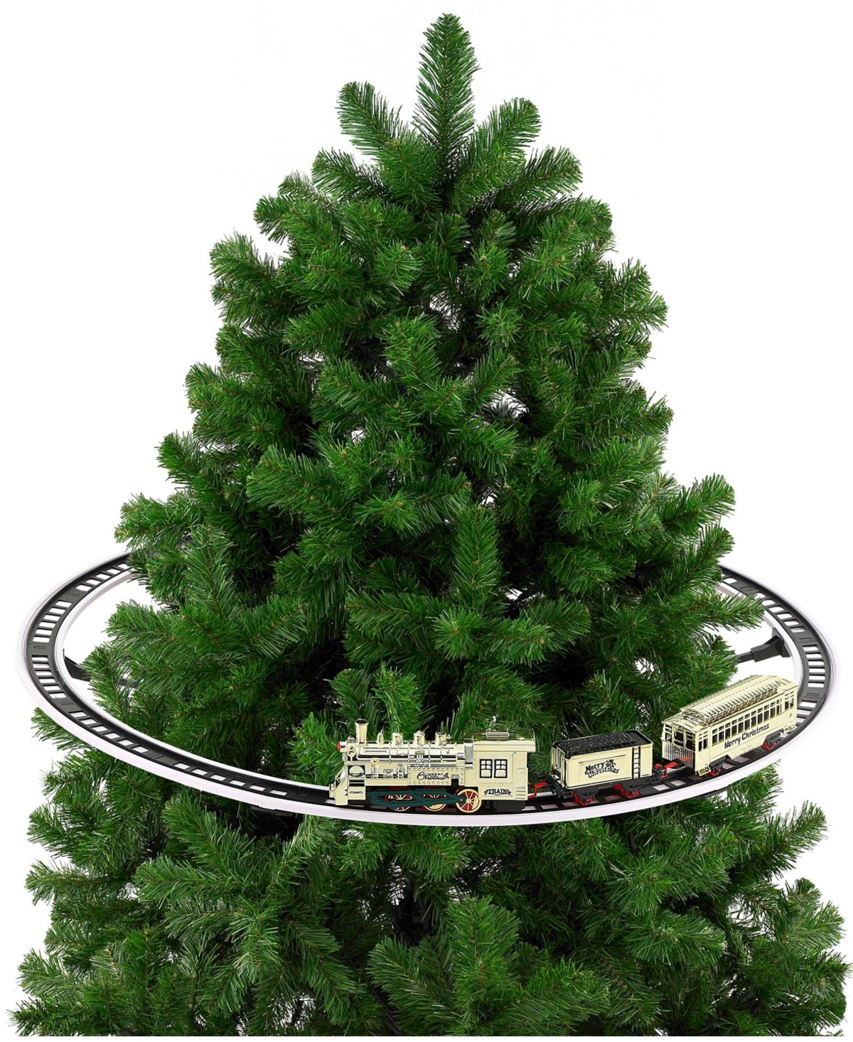 Click here for Mr. Christmas Animated Train Around the Tree - Gol... prices