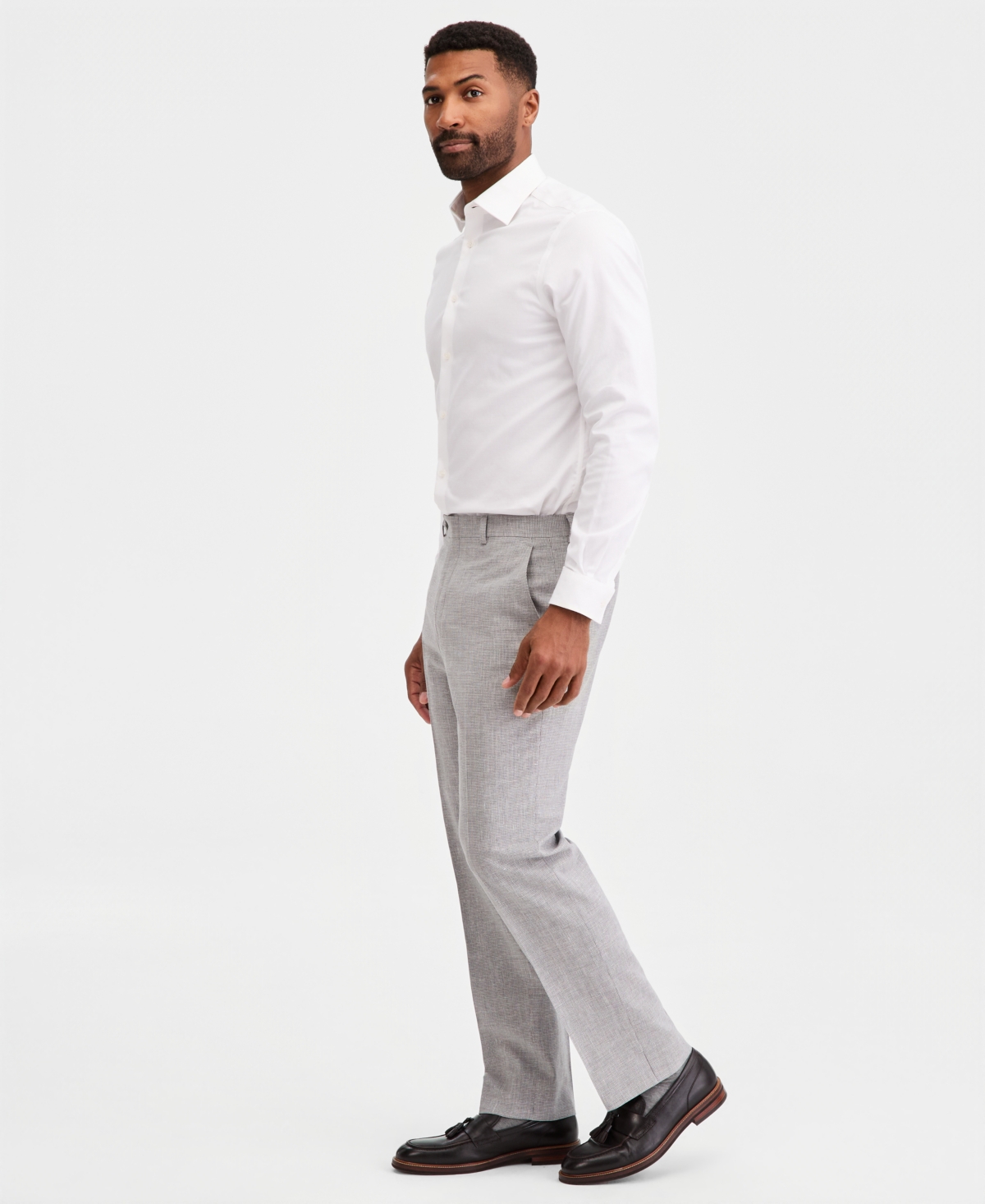 Click here for Michael Kors Mens Classic-Fit Mini Houndstooth Sui... prices