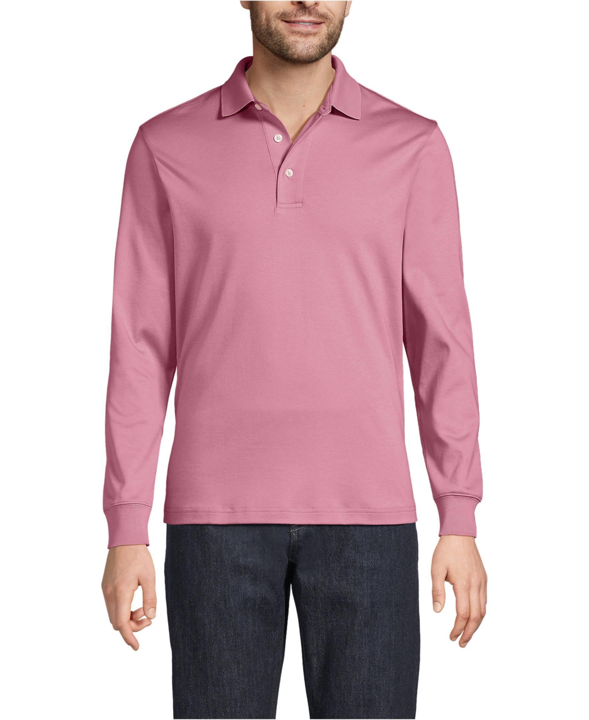 Click here for Lands End Mens Long Sleeve Cotton Supima Polo Shir... prices