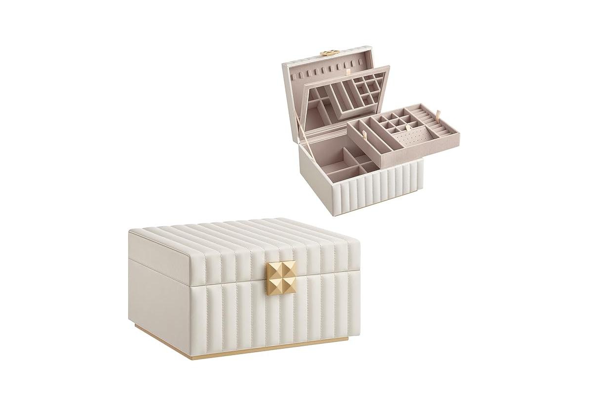 Click here for Songmics Home Jewelry Box - Cloud white prices