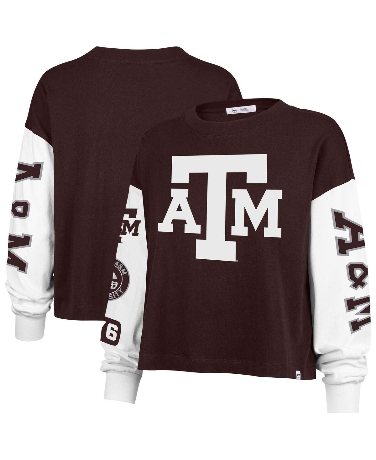 Click here for 47 Brand Womens Maroon Texas A&M Aggies Sydney Lon... prices