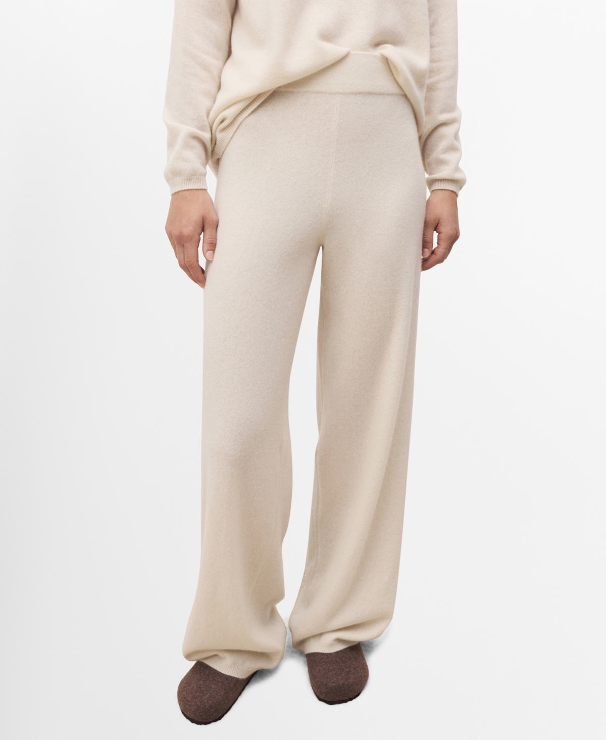 Click here for Mango Womens Cashmere Pants - Off White prices
