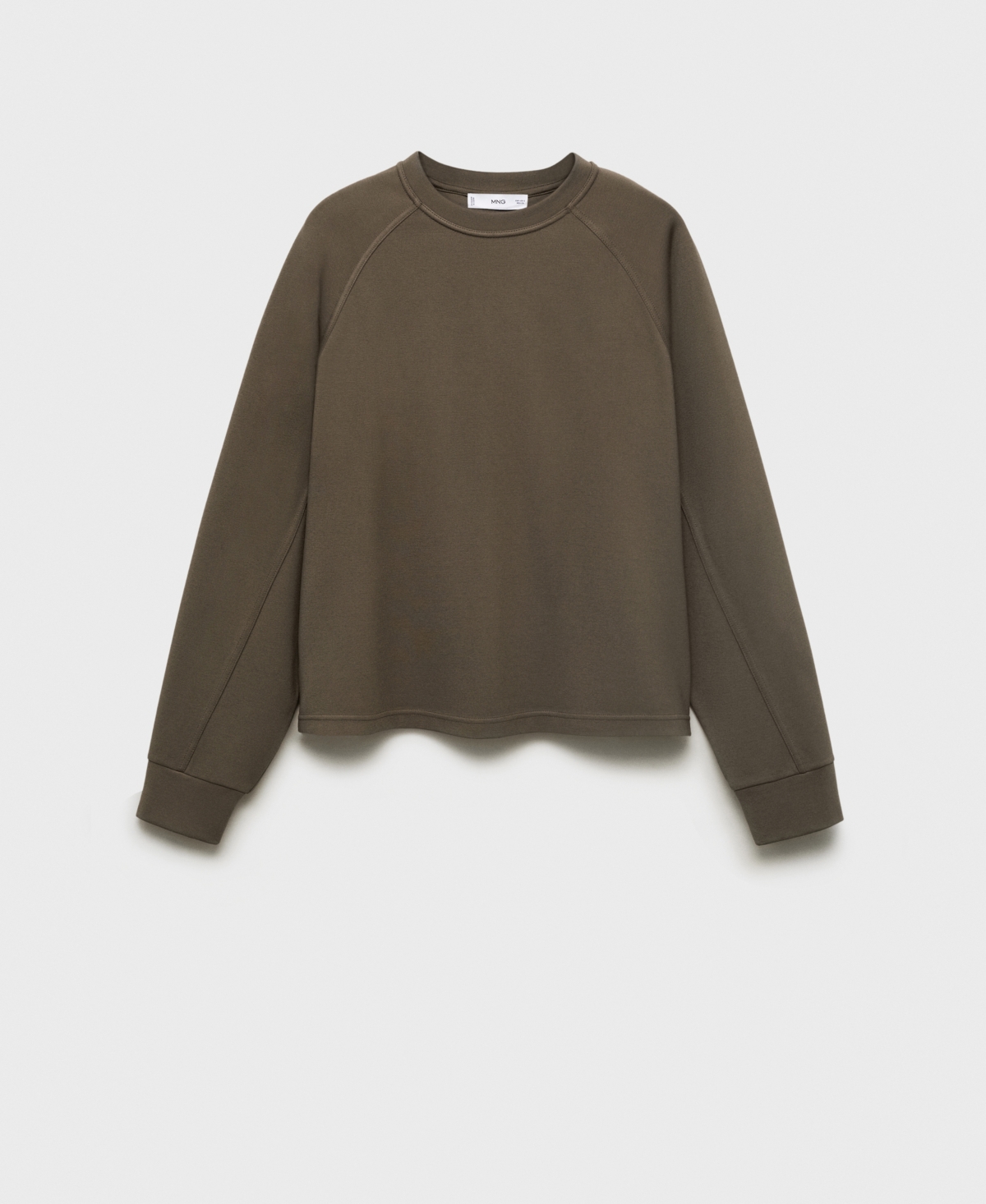 Click here for Mango Womens Crewneck Sweatshirt - Medium Brown prices