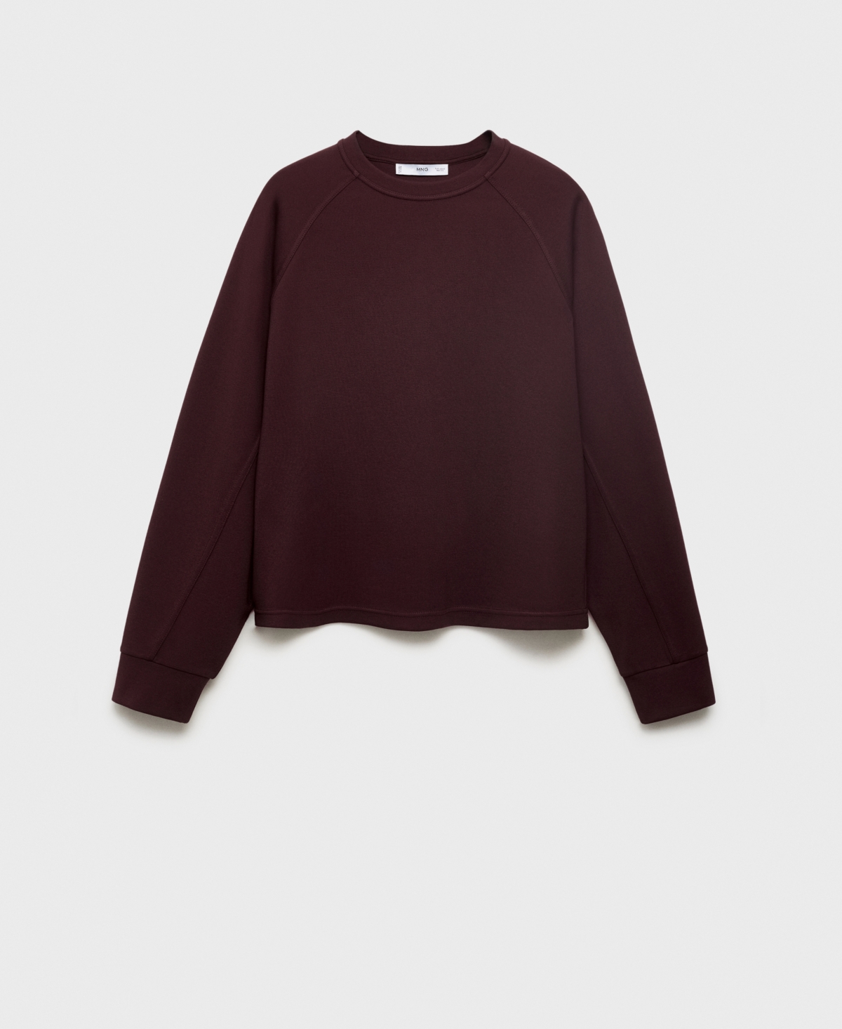 Click here for Mango Womens Crewneck Sweatshirt - Burgundy prices