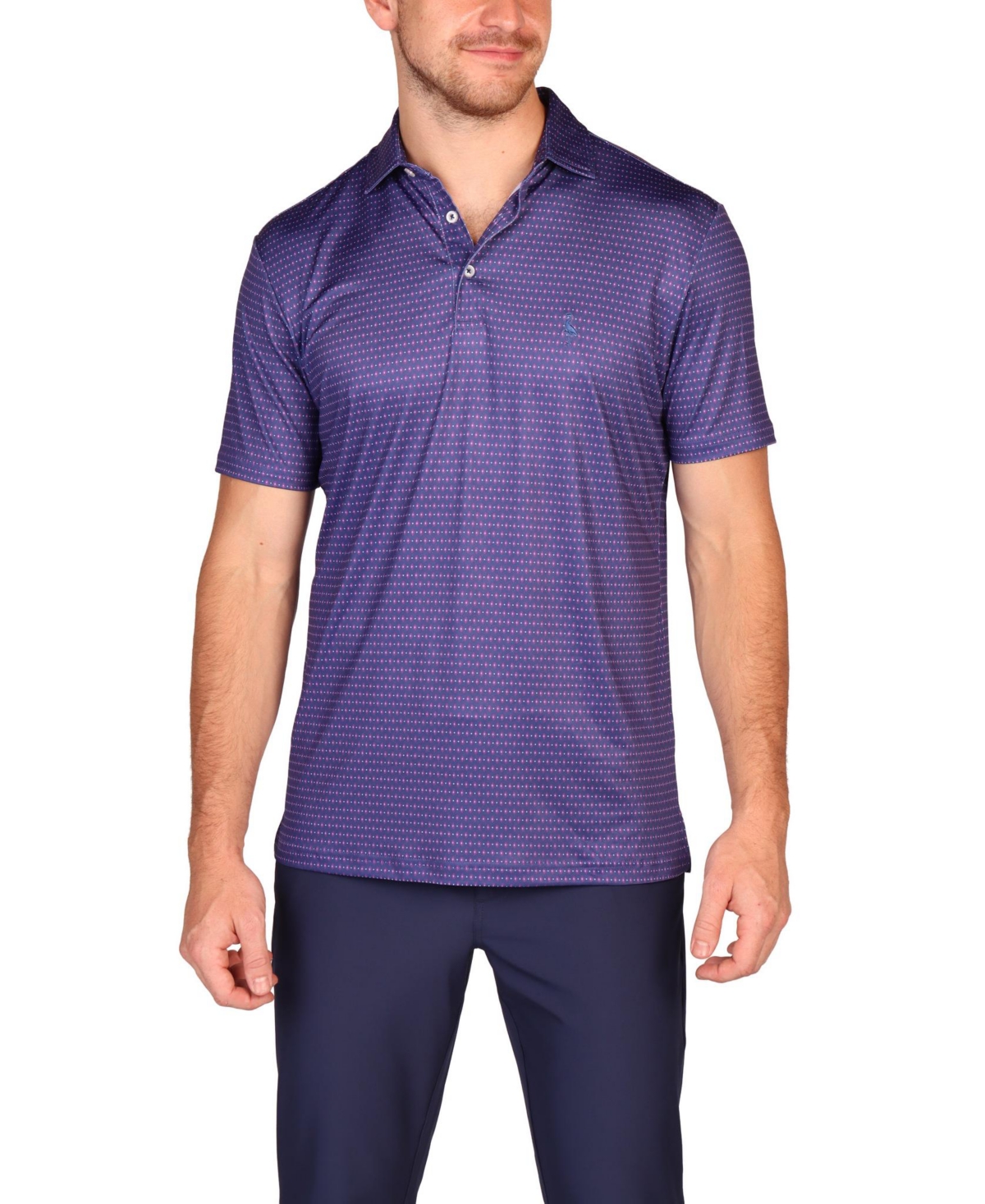 Click here for Tailorbyrd Mens Gameplay Performance Polo - Dot an... prices