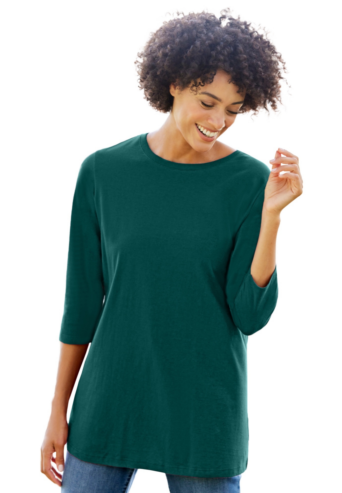 Click here for Woman Within Plus Size Within Perfect Three-Quarte... prices