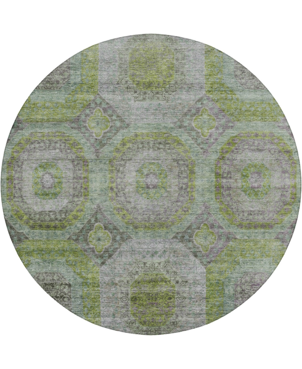 Click here for Dalyn Karaj KJ6 8x8 Round Area Rug - Olive prices