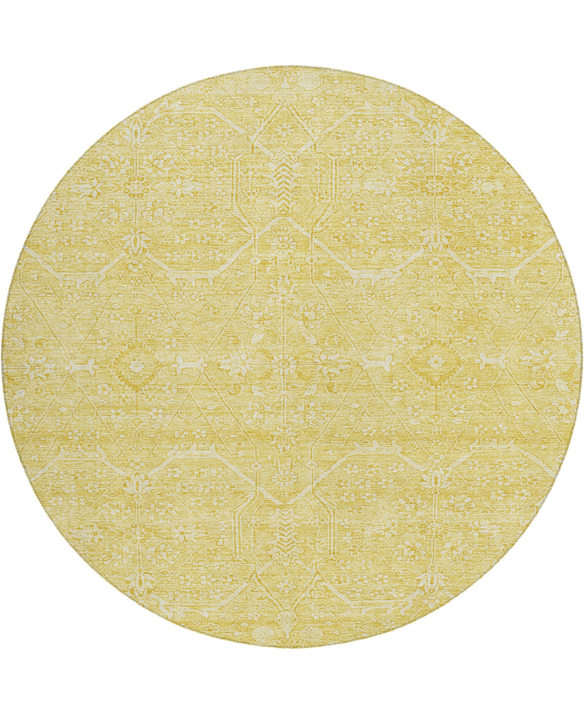 Click here for Dalyn Solace SL12 8x8 Round Area Rug - Yellow prices