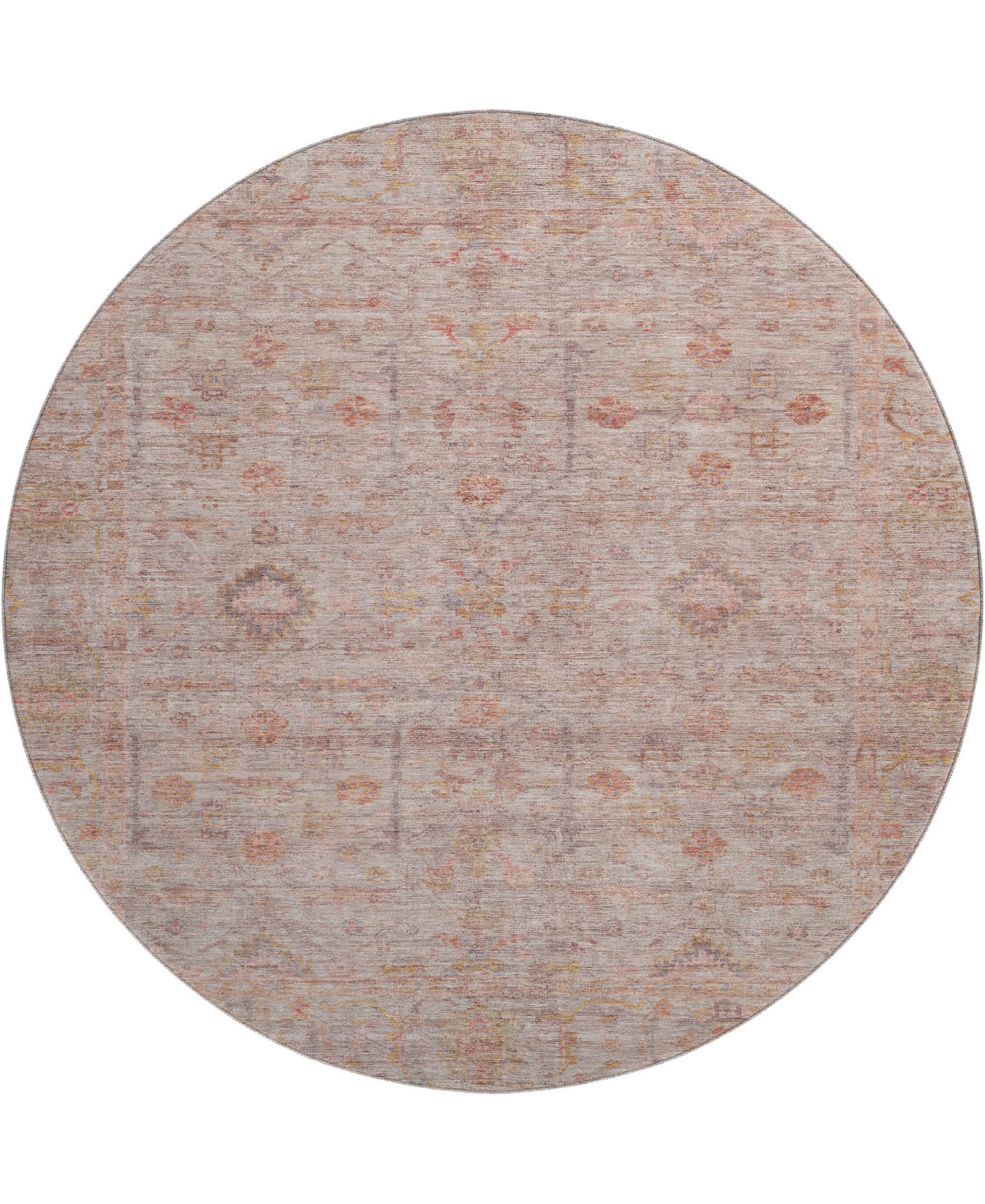 Click here for Dalyn Ravenna RN5 8x8 Round Area Rug - Coral prices