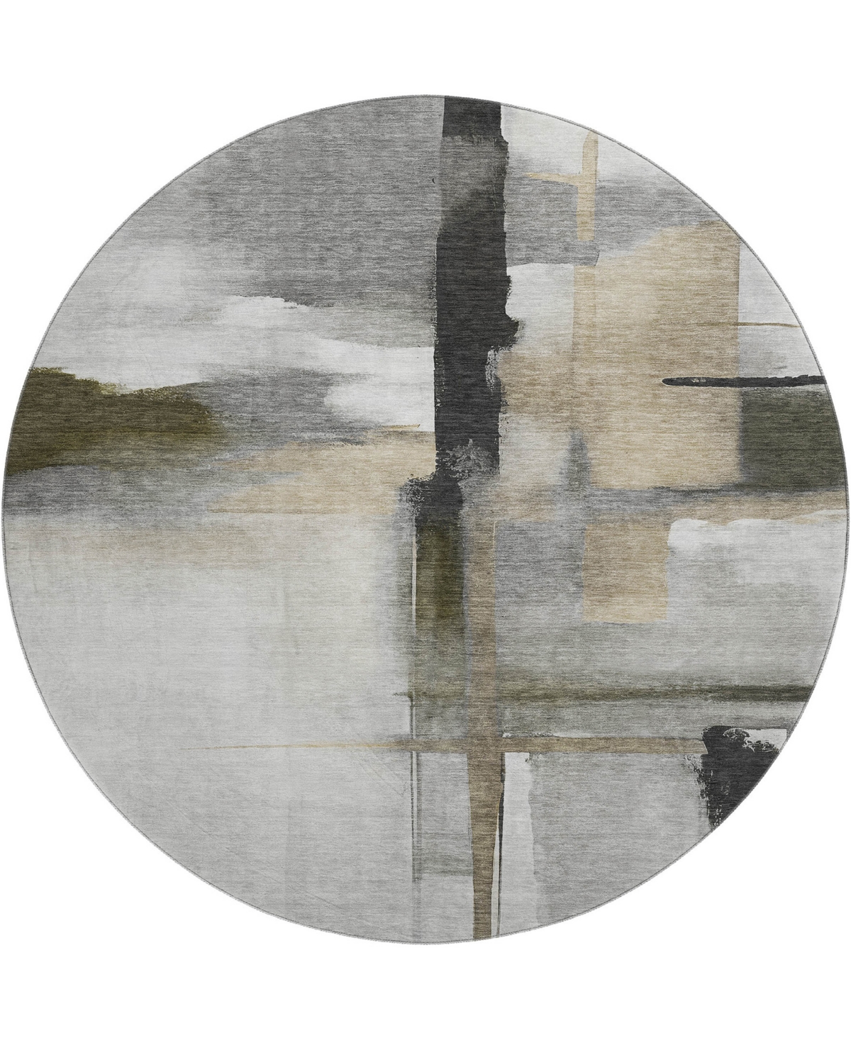 Click here for Dalyn Ravenna RN9 8x8 Round Area Rug - Gray prices