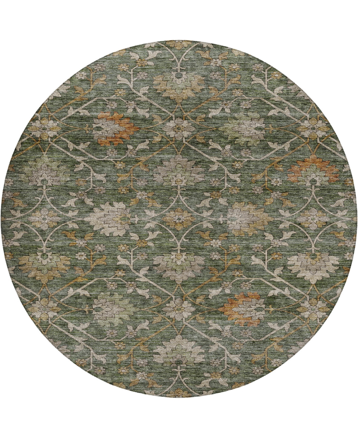 Click here for Dalyn Silk Road SR1 8x8 Round Area Rug - Sage  Gre... prices