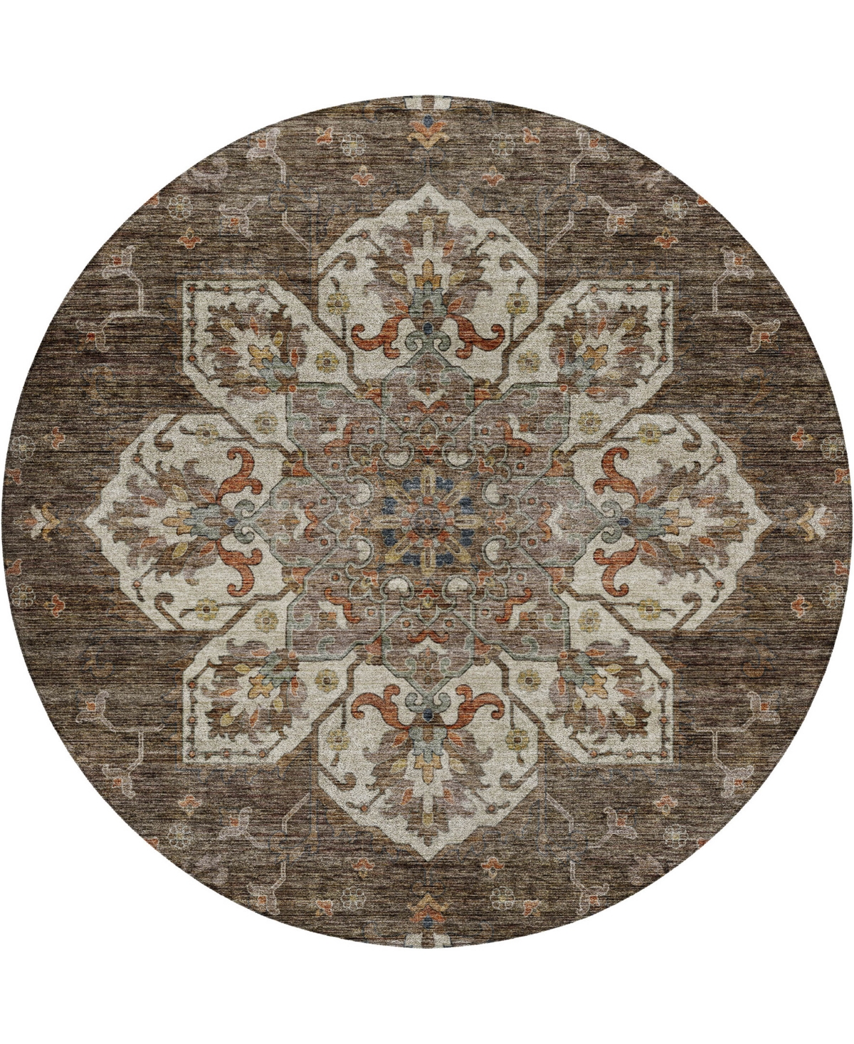 Click here for Dalyn Silk Road SR6 8x8 Round Area Rug - Chocolate prices