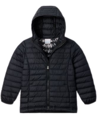 Columbia Big Boys Powder Lite II Quilted Colorblocked Full-Zip Hooded ...