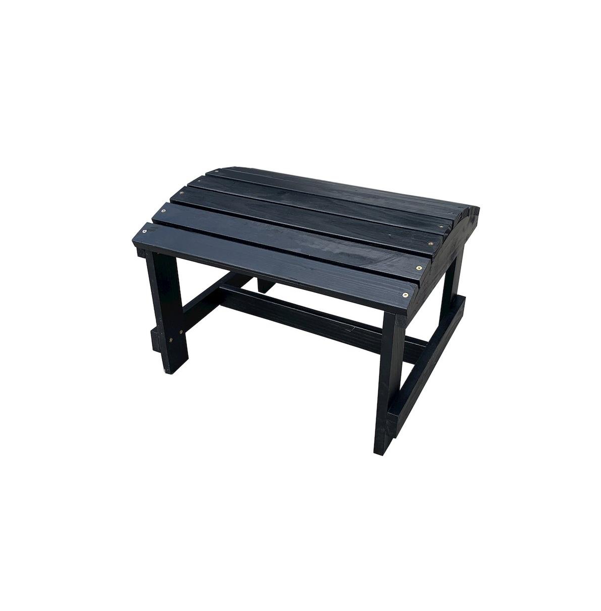 Click here for Jiallo Black Adirondack Pine Ottoman - Black prices