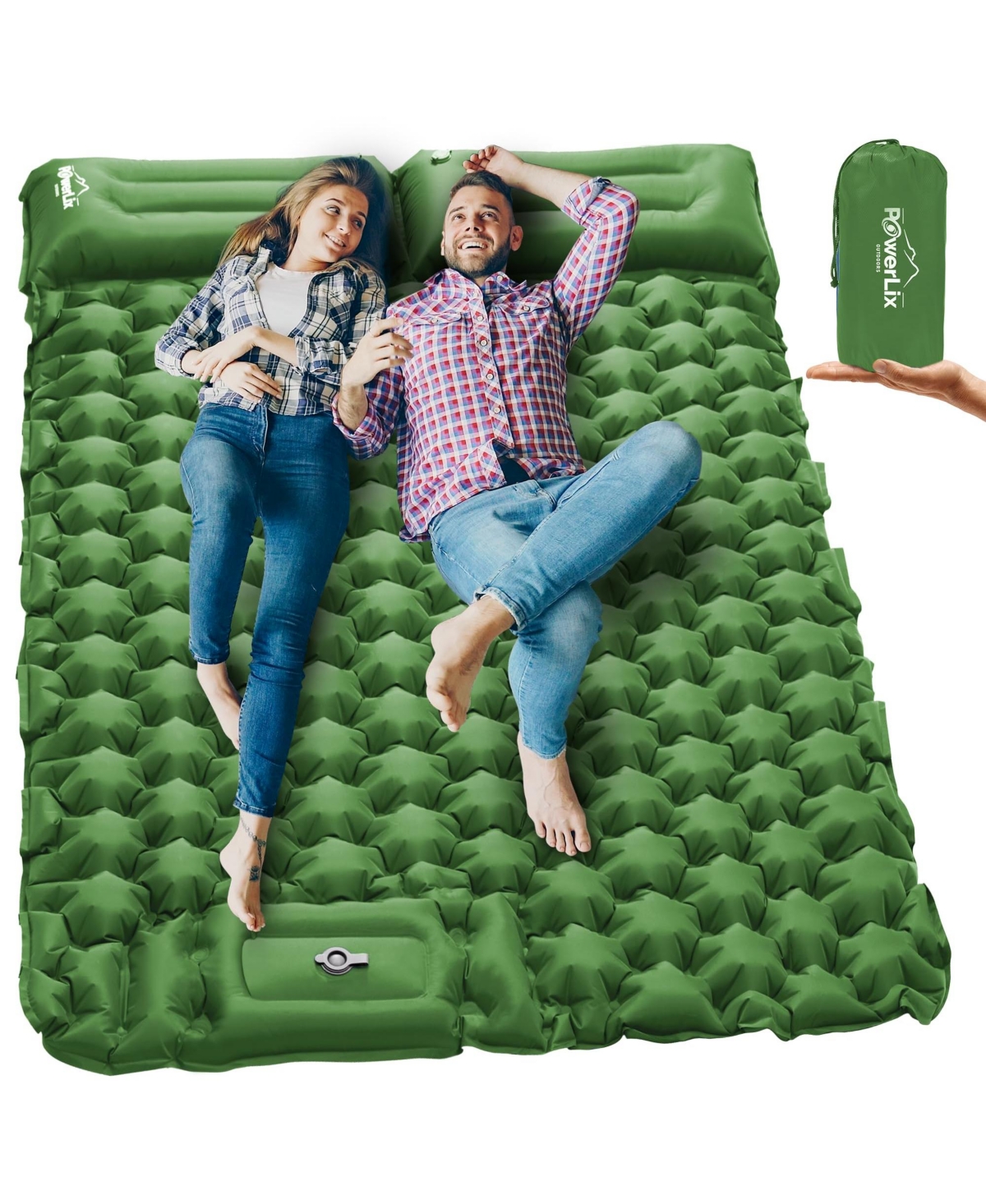 Click here for Powerlix Double Camping Sleeping Pad with Pillow a... prices