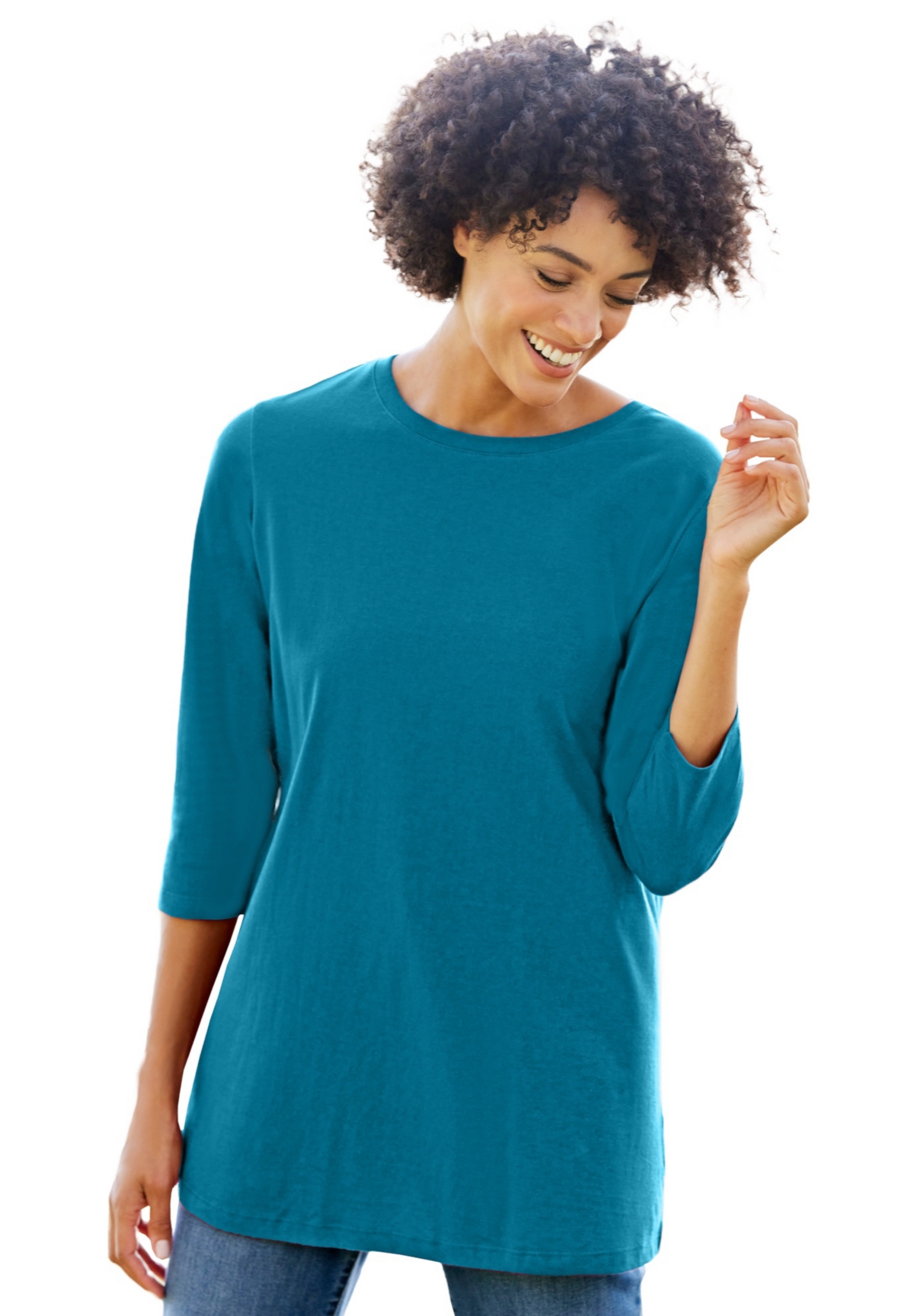 Click here for Woman Within Plus Size Within Perfect Three-Quarte... prices